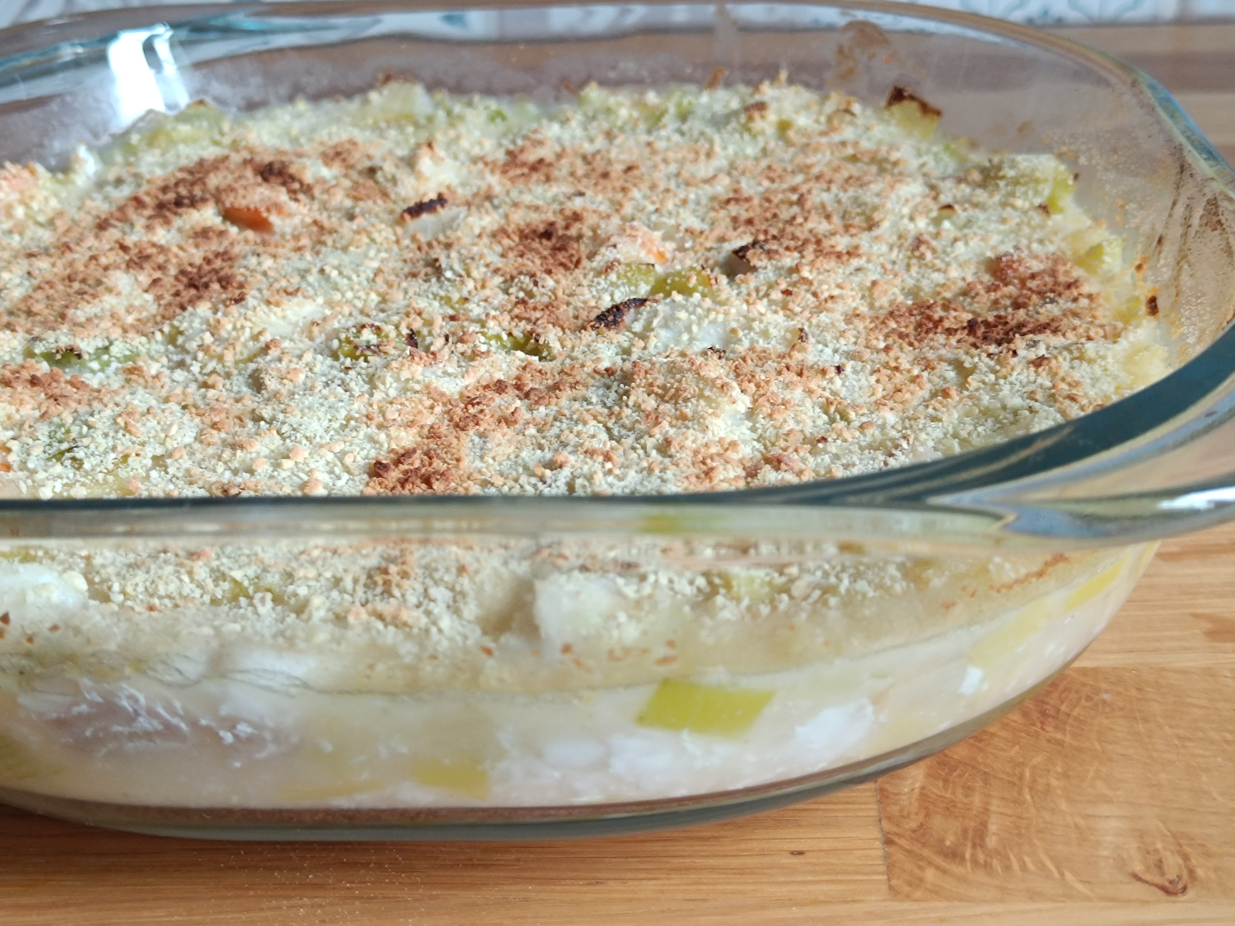Gratin de poisson aux poireaux – Élodie BORÉ